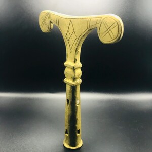 Ethiopian Christian Monk Prayer Stick Head, Monk Armrest, Liturgical ...