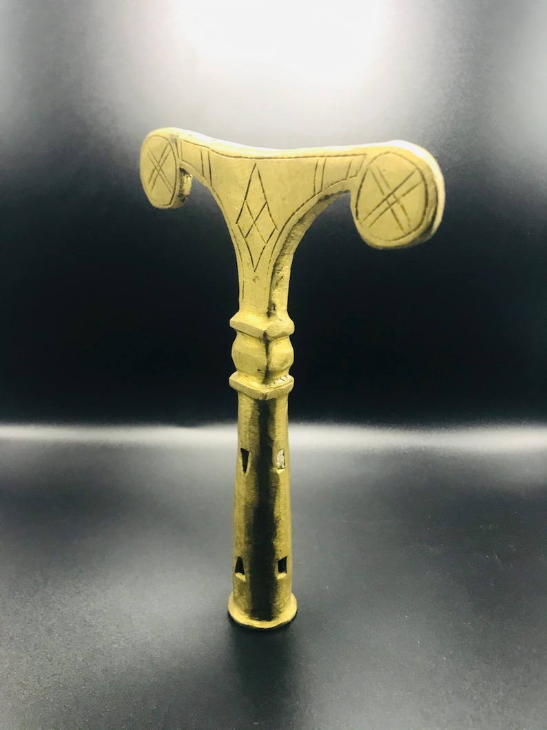 Ethiopian Christian Monk Prayer Stick Head, Monk Armrest, Liturgical ...