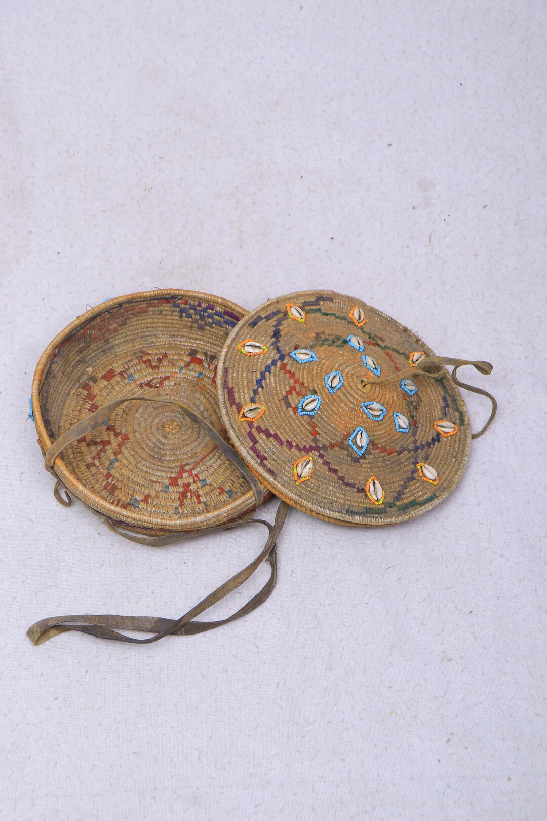 Ethiopian Harari Injera Leather Bread Basket Agelgil Rare Vintage - Etsy