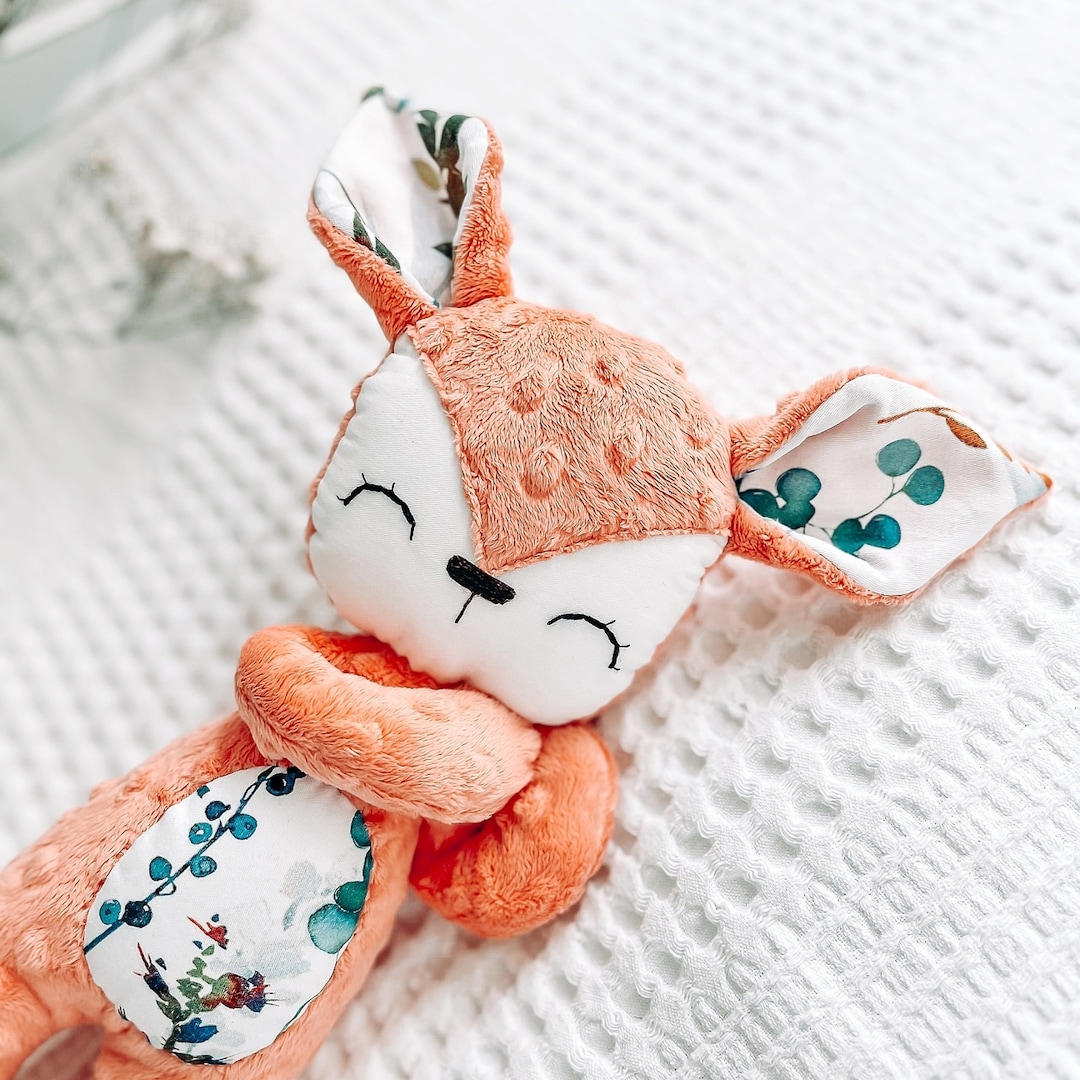 Doe Toy Papaya Doe Plushie Deer Minky Stuffed Animal Personalised Toys ...