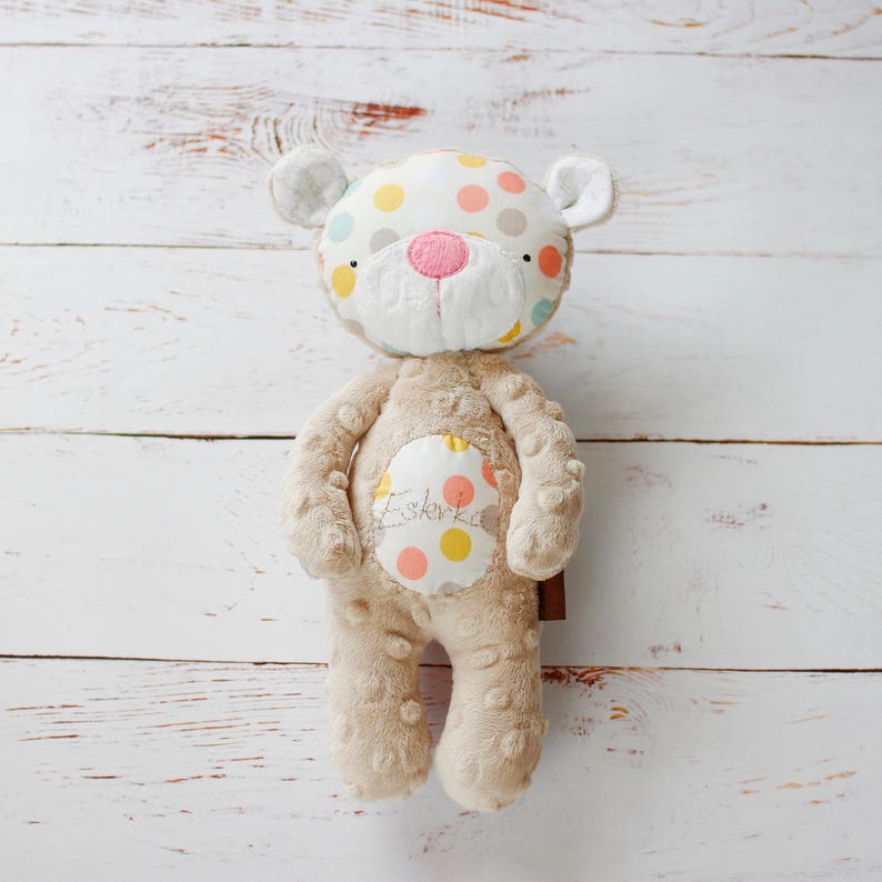 Teddy Personalized teddy plushie Soft teddy Bear Baby | Etsy
