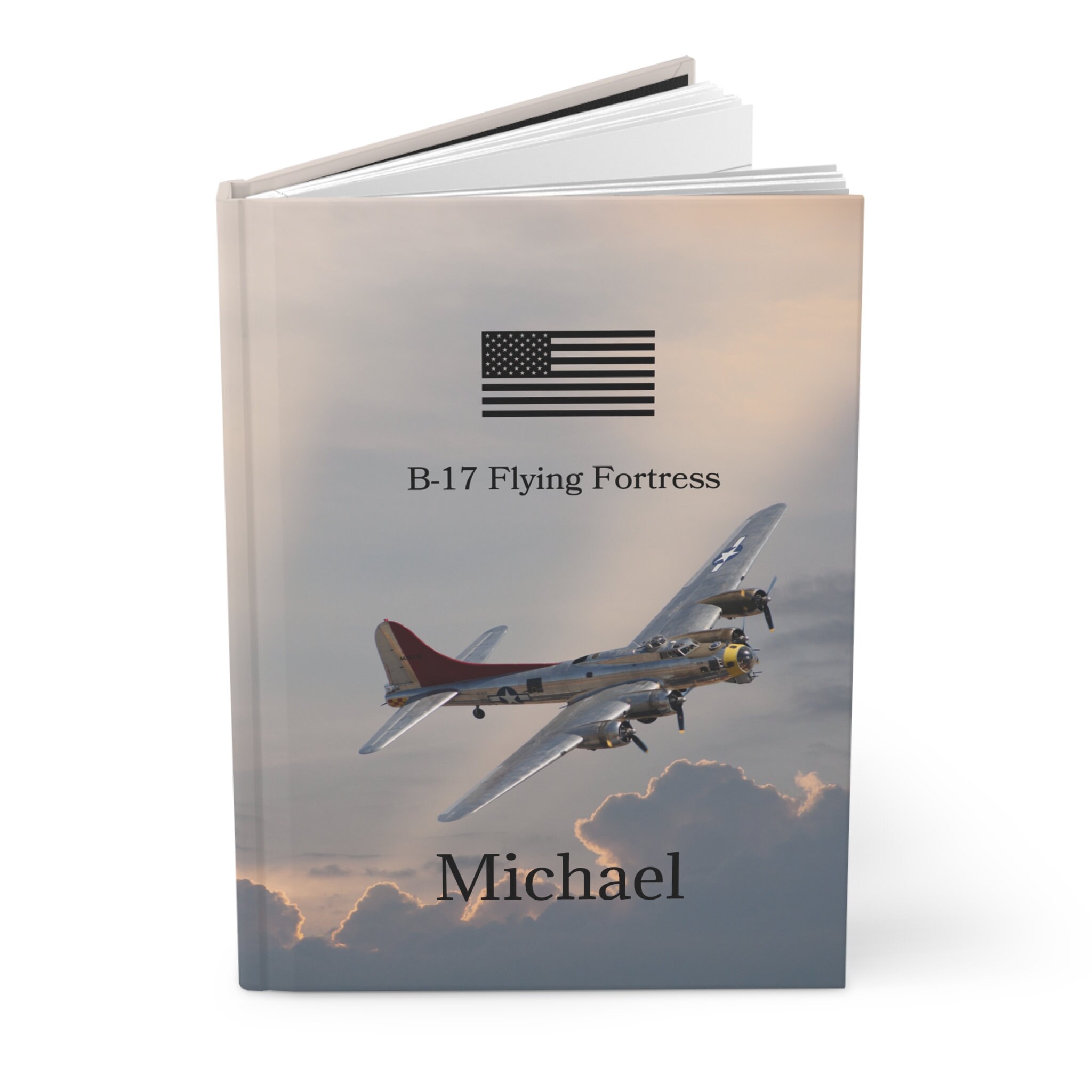 B-17 Flying Fortress Personalized Hardcover Journal Matte 150 Line ...