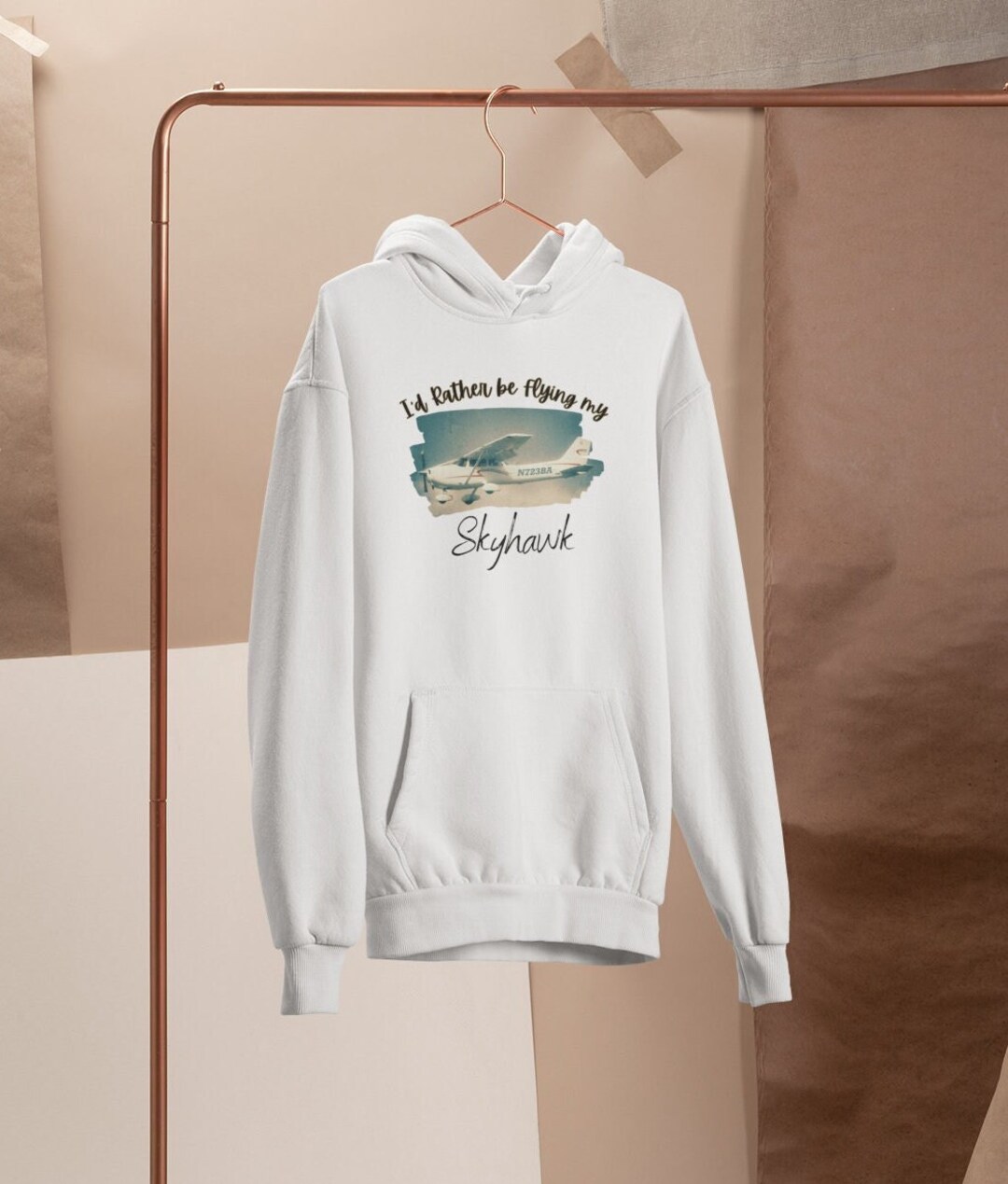 Cessna Skyhawk Hooded Sweatshirt, Cessna 172, Gift for Pilots or ...
