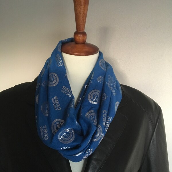 Royal Blue and Silver Scarf - Etsy
