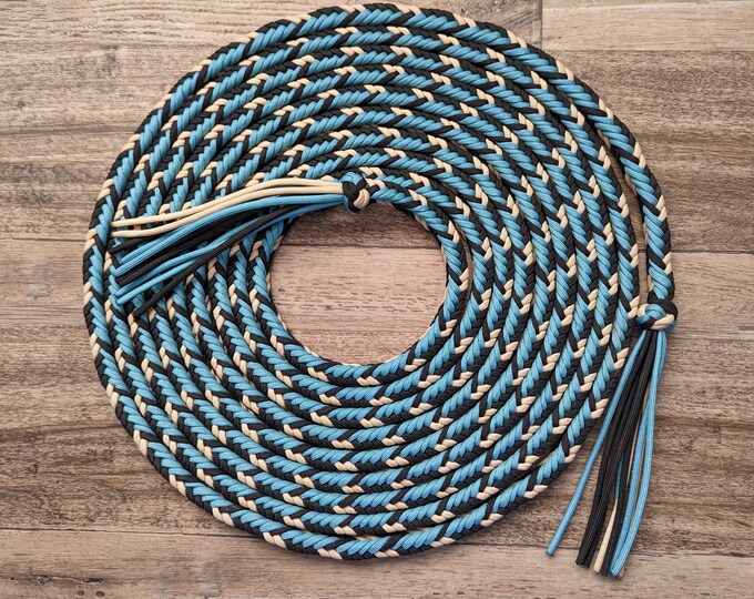 Mecate Reins 22', Snaffle Bit Reins, Paracord, 10-strand Round Braid ...
