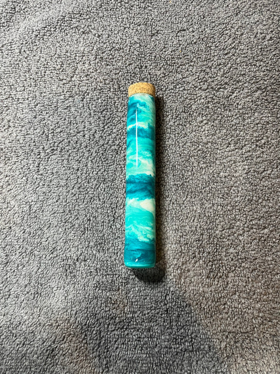 Rts/preroll Holder/glass /teal/joint Jar /smell Proof /doob Tube/ 130mm ...
