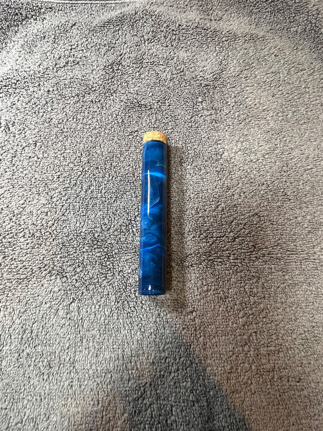 Rts/preroll Holder/glass /blue/joint Jar /smell Proof /doob Tube/ 130mm ...