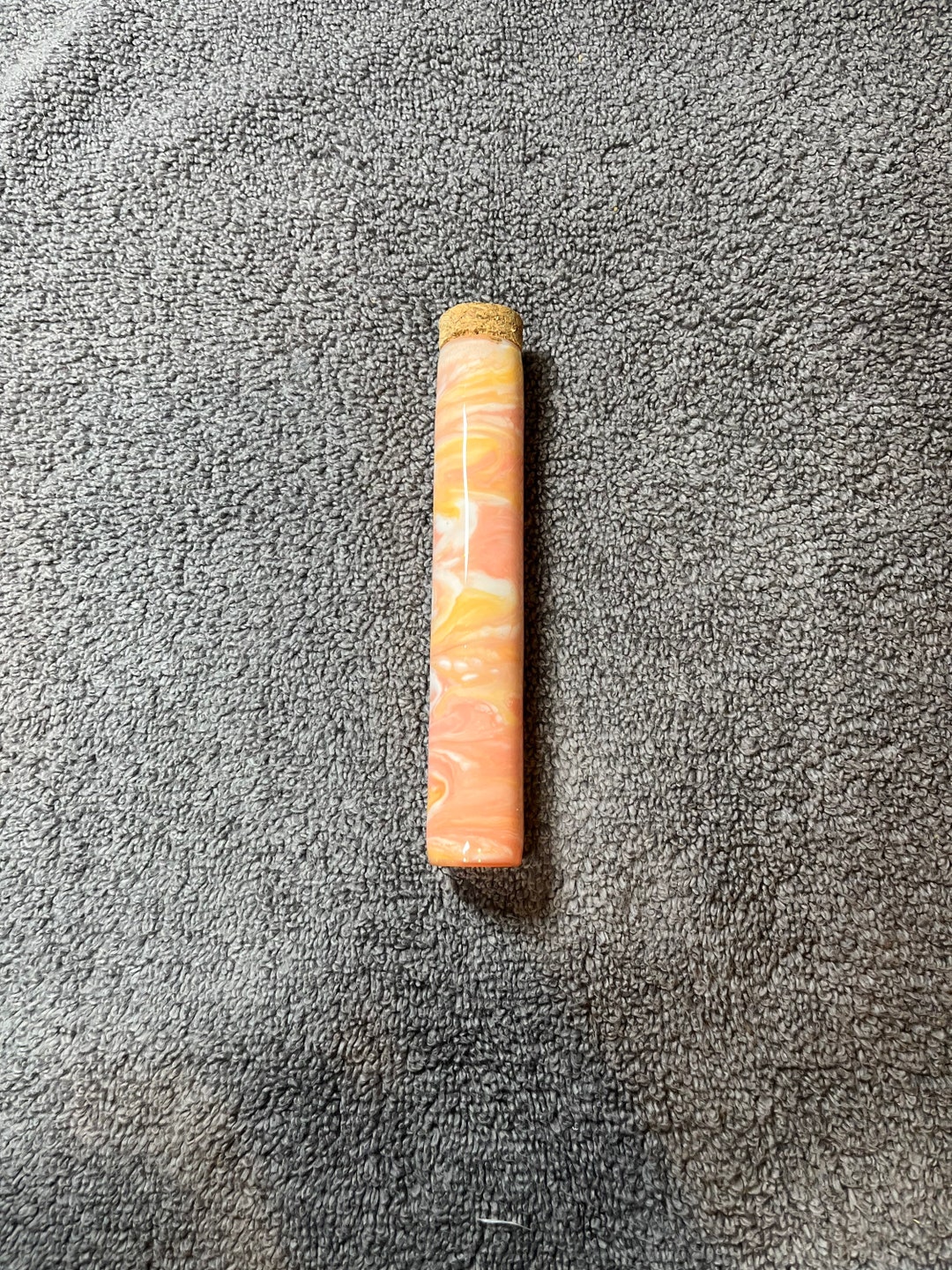 Rts/preroll Holder/glass /peach/orange/joint Jar /smell Proof /doob ...