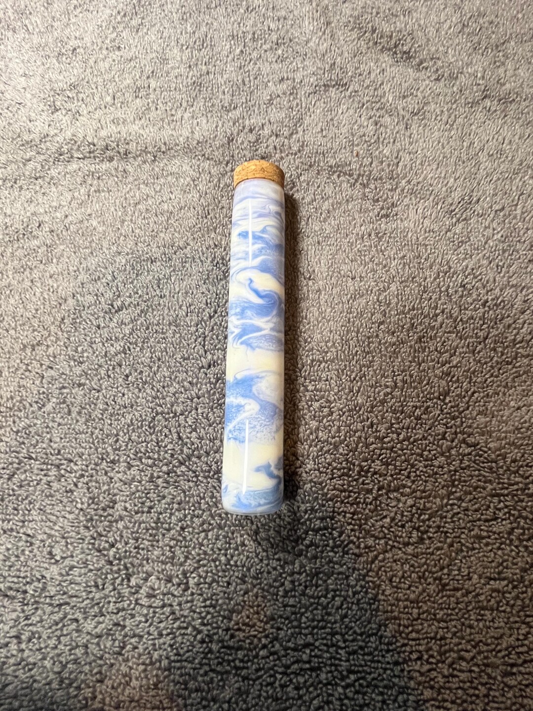 Rts/preroll Holder/glass /blue/white/joint Jar /smell Proof /doob Tube ...