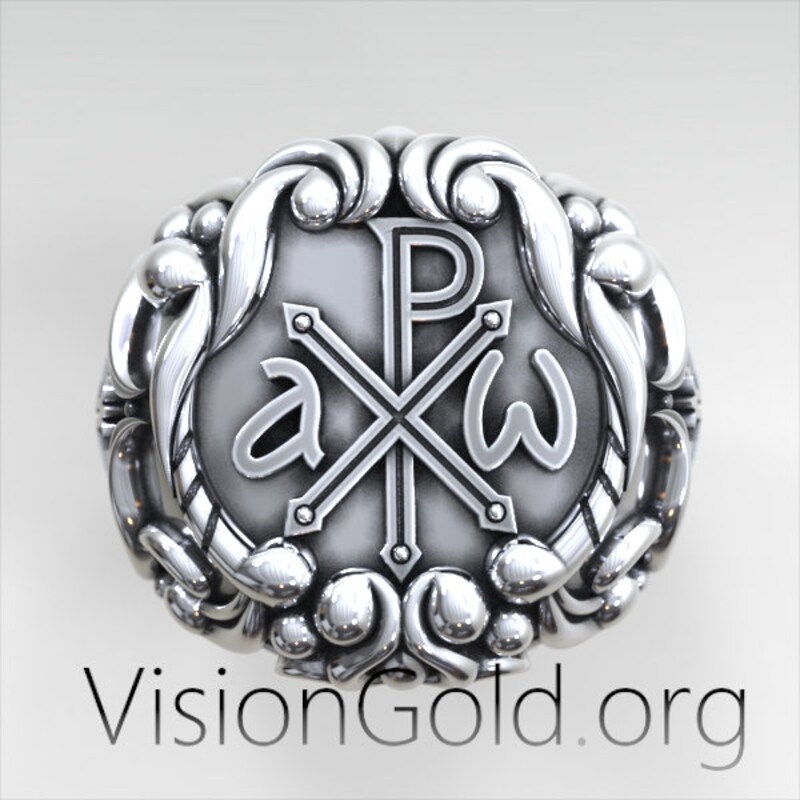 Chi Rho Ring - Etsy