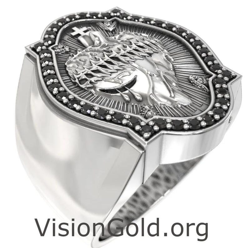 Religious Catholic Sacred Heart of Jesus Prayer Ring 0912 - Etsy