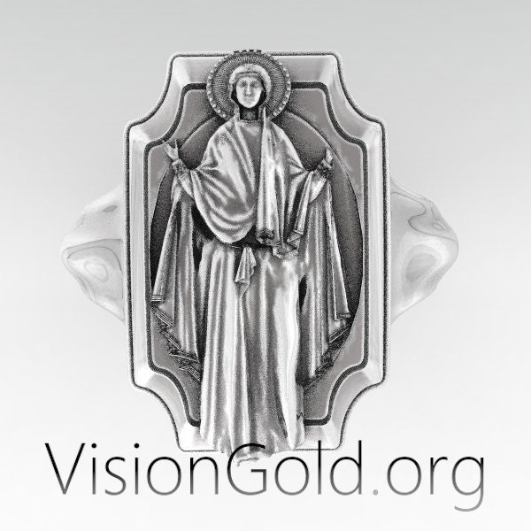 Virgin Mary Ring | Religious Jewelry | Mary Ring in Gold Filled and ...