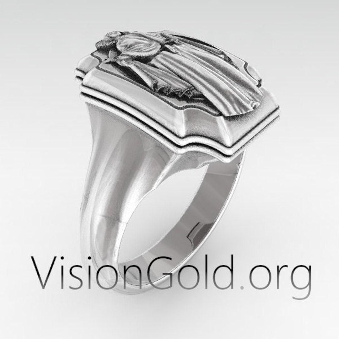 Virgin Mary Ring | Religious Jewelry | Mary Ring in Gold Filled and ...