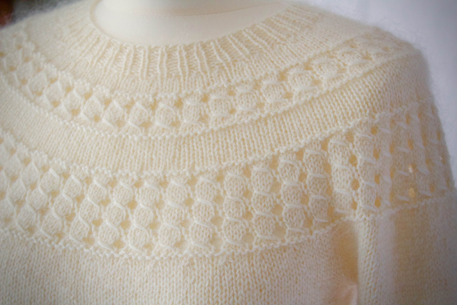 Seamless Yoke Sweater Knitting Pattern Floe Knitting Pattern | Etsy