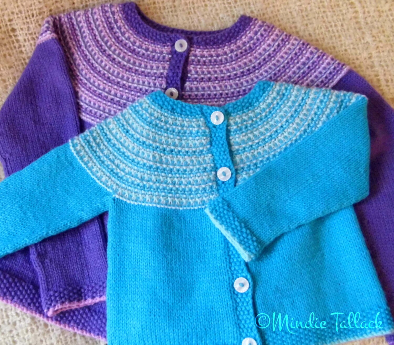 Girls Yoke Cardigan Knitting Pattern Menet Knitting Pattern | Etsy