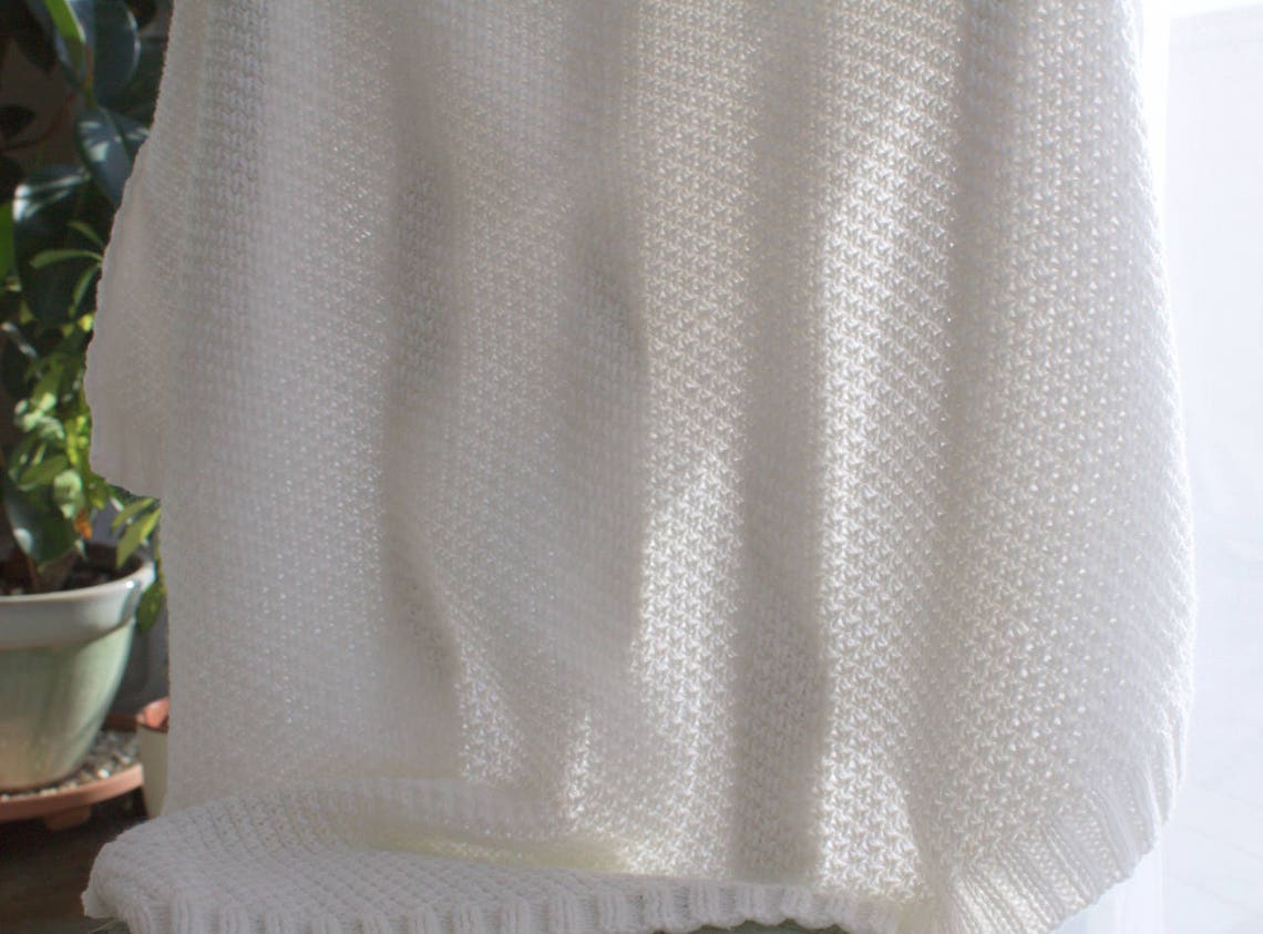 Textured Baby Blanket Knitting Pattern Easy Blanket Pattern - Etsy