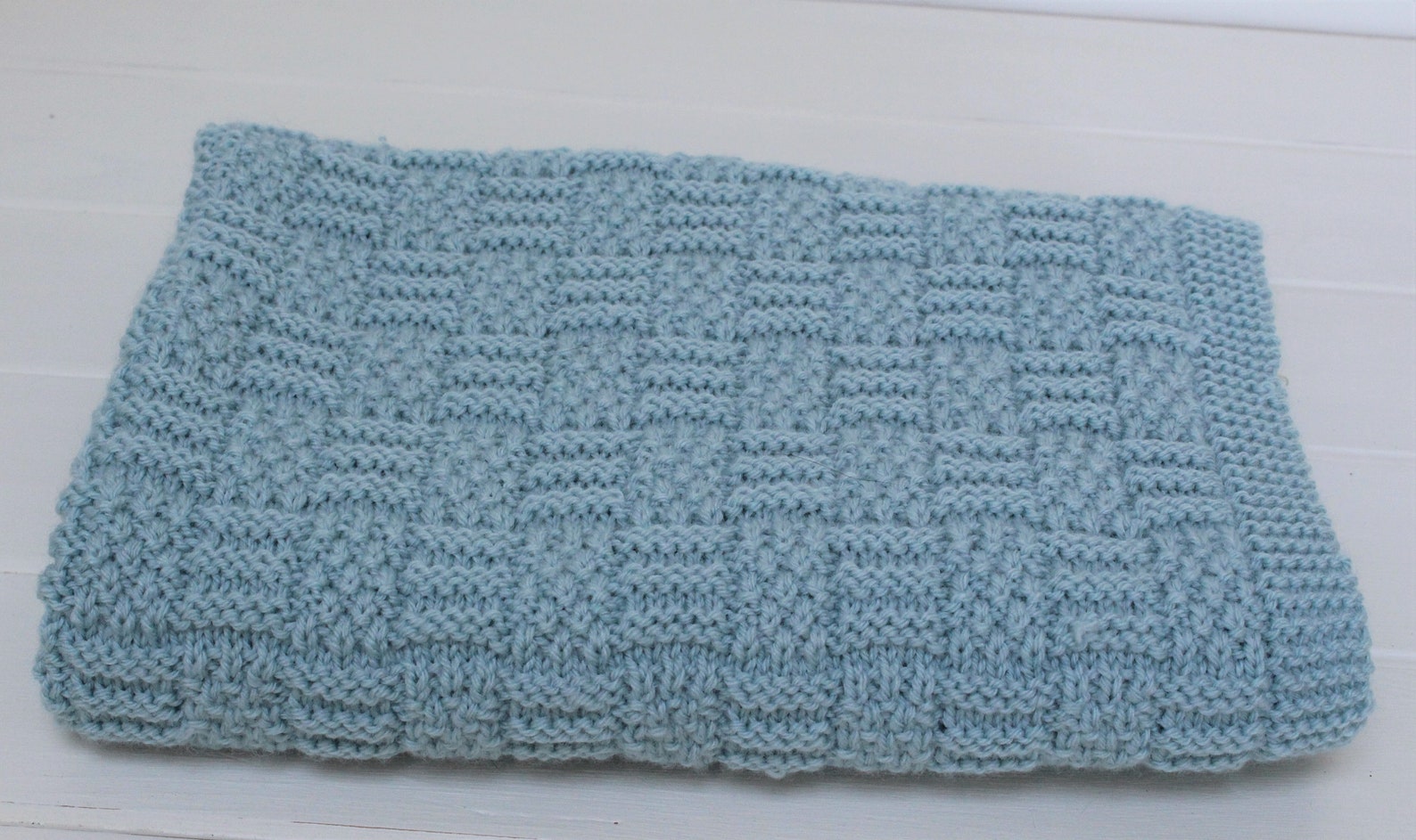 Edward's Blanket - Knitting Pattern, DK Blanket Pattern, Baby Blanket ...