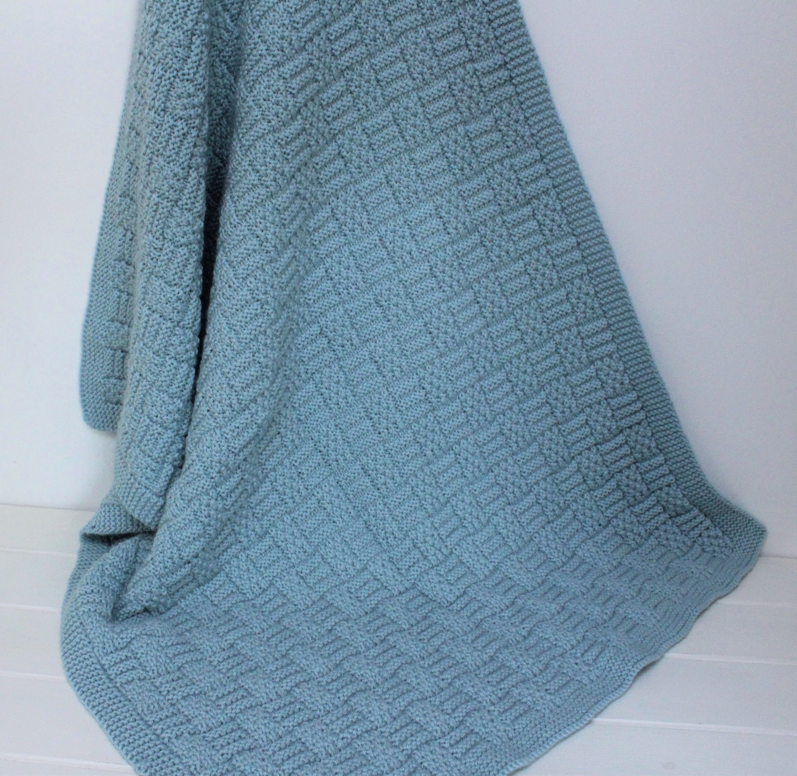 Edward's Blanket - Knitting Pattern, DK Blanket Pattern, Baby Blanket ...