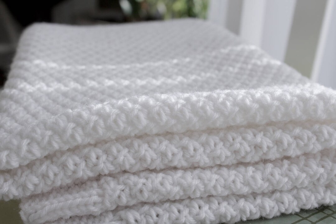 Textured Baby Blanket Knitting Pattern, Easy Blanket Pattern, Robyn ...