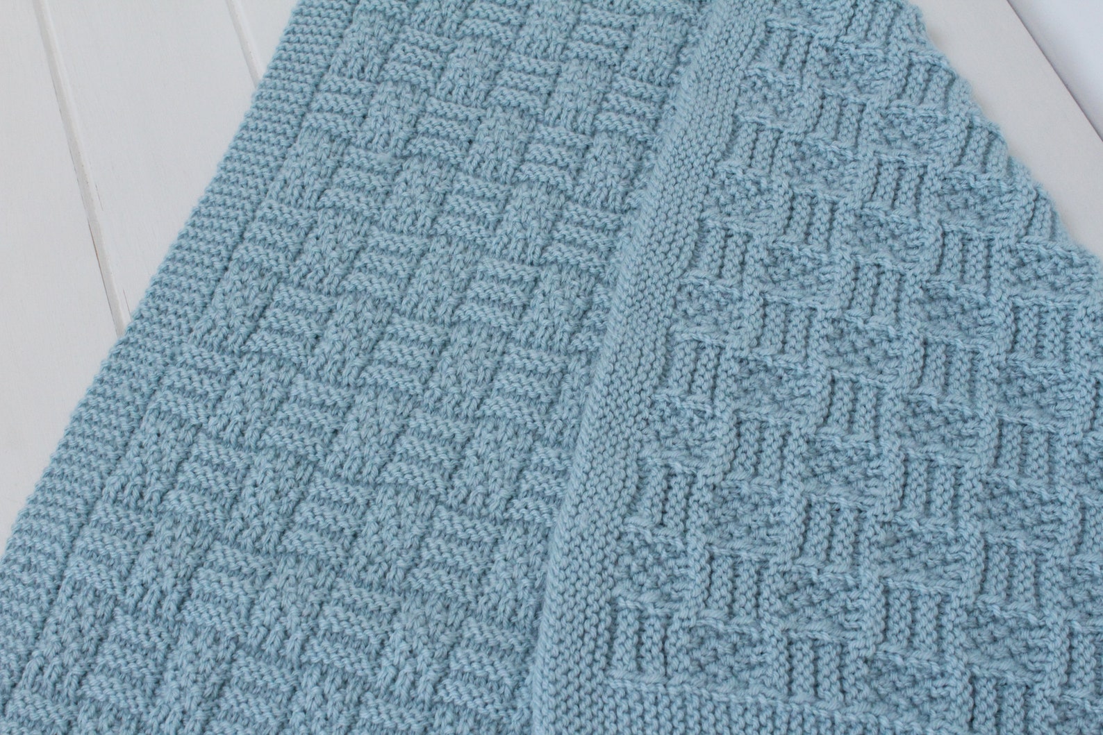 Edward's Blanket - Knitting Pattern, DK Blanket Pattern, Baby Blanket ...