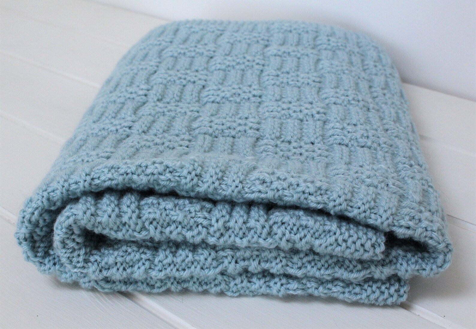 Edward's Blanket - Knitting Pattern, DK Blanket Pattern, Baby Blanket ...