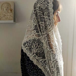 Rectangular Lace Veil to Attend Holy Catholic Mass, Chapel Veil Various ...