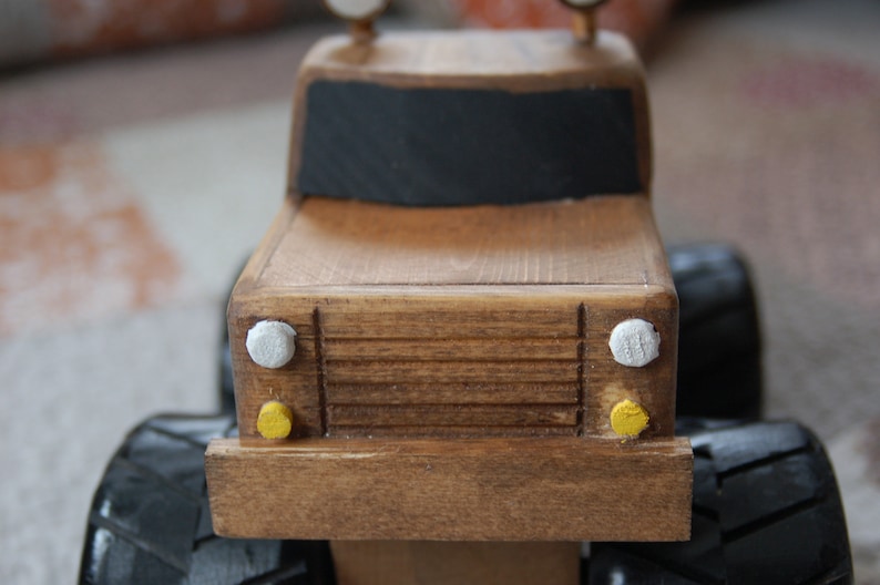 Hand made wooden monster truck toy | Etsy