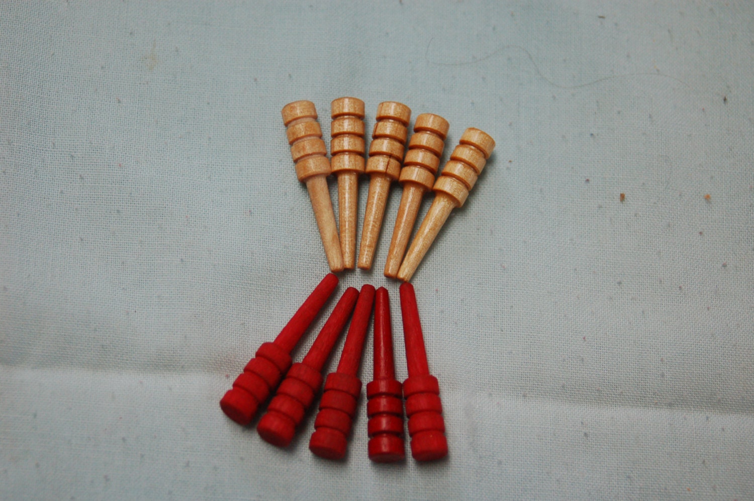 Hardwood Cribbage Pegs (natural, Black, Red, Orange, Green, White ...