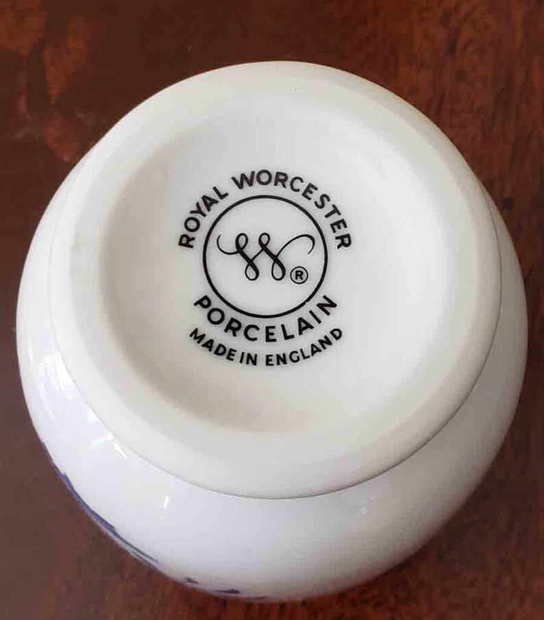 Vintage Royal Worcester Porcelain Egg Coddler Rhapsody Pattern Made in ...