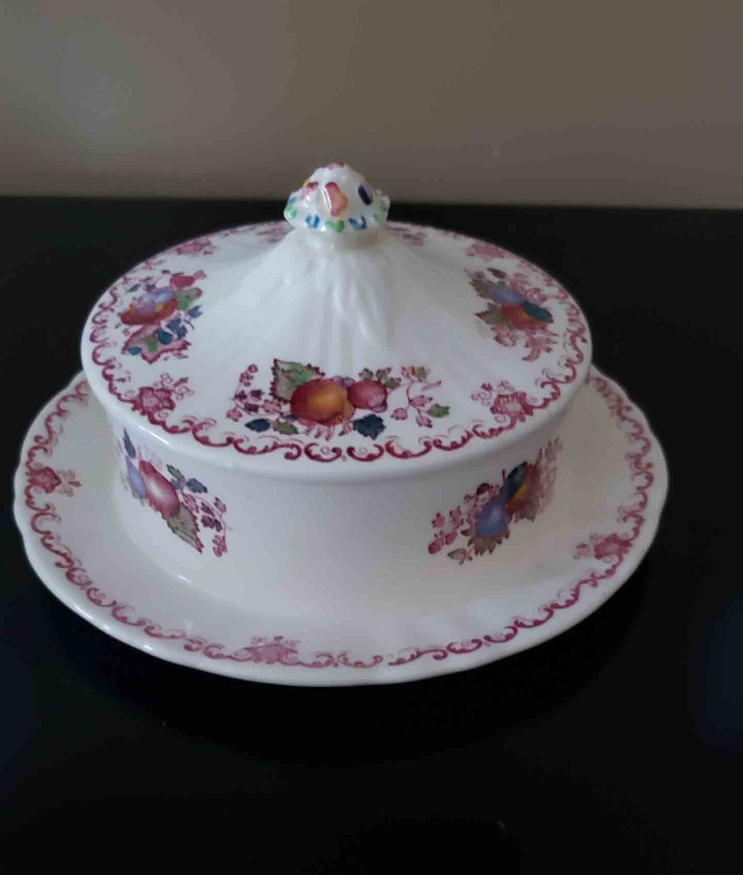 Vintage Rare Mason's for Harrod's Covered Bowl Fruit Basket Ironstone ...