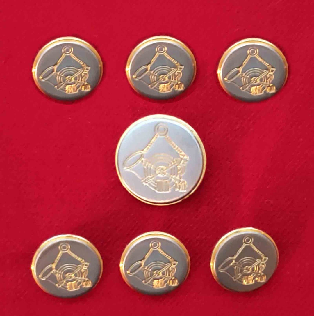 Vintage Hunting Horn Blazer Buttons Set Silver Gold Shank - Etsy