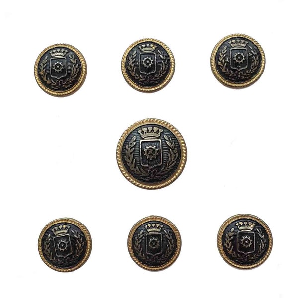 Antique Brass Dome Buttons - Etsy