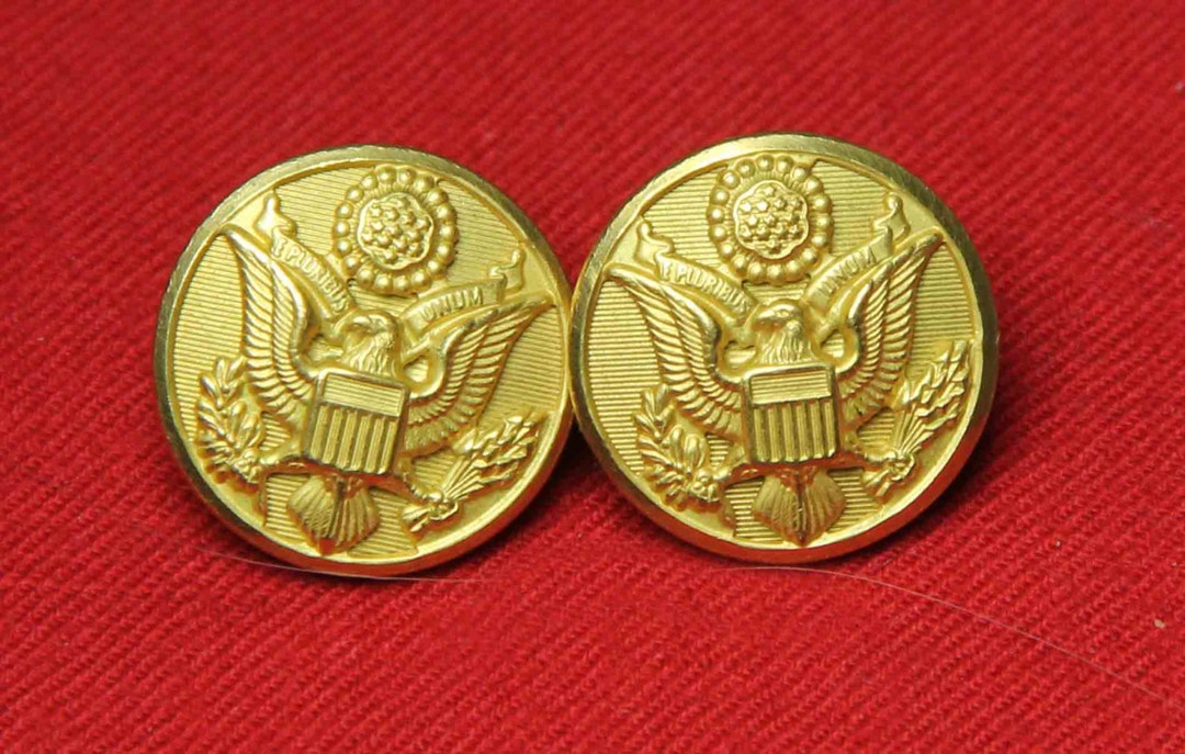 Two Men's Vintage Waterbury U.S. Army Military Blazer Buttons 1970s - Etsy