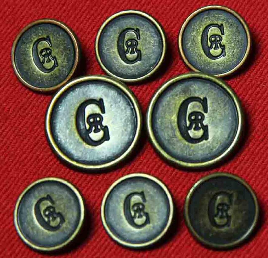 Vintage Nino Cerruti Blazer Buttons Set Gold Bronze Shank 1970s Men's ...