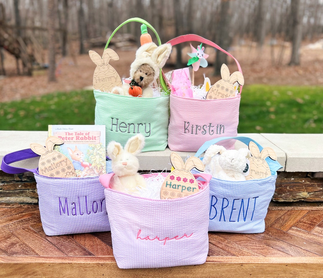 Kids Easter Basket, Personalized Easter Basket, Child's Easter Basket ...