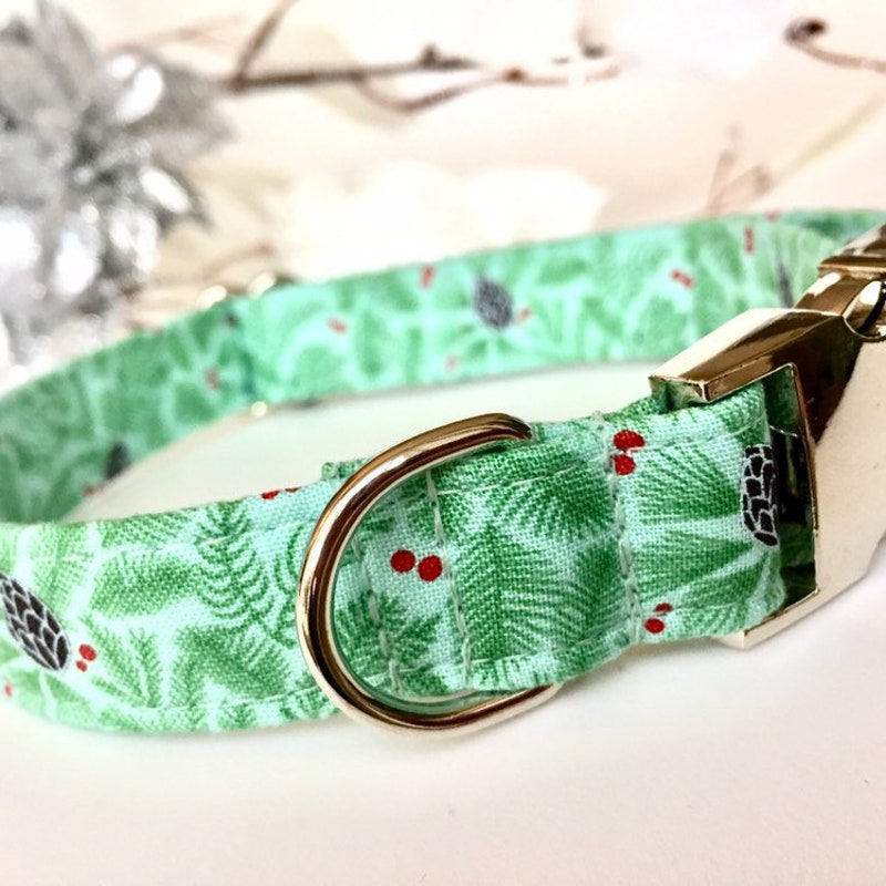 Dog Collar Holly Berries - Etsy UK