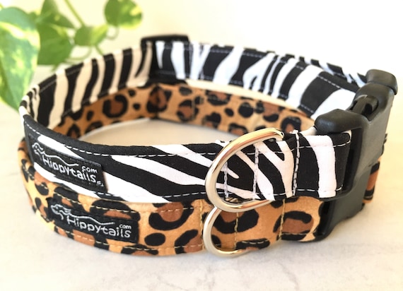 Leopard Dog Collar Zebra Dog Collar Boy Dog Collar Girl Dog | Etsy