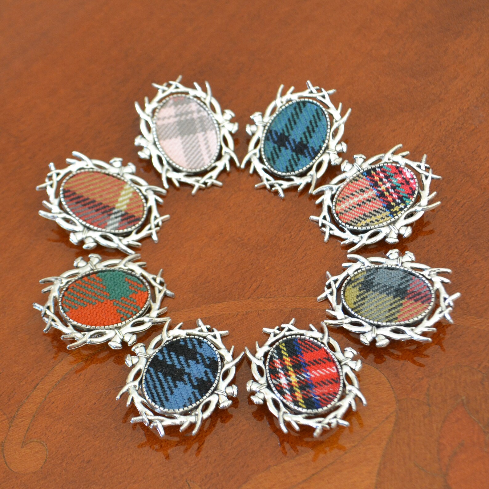 Outlander inspired Scottish tartan brooch clan brooch Made | Etsy