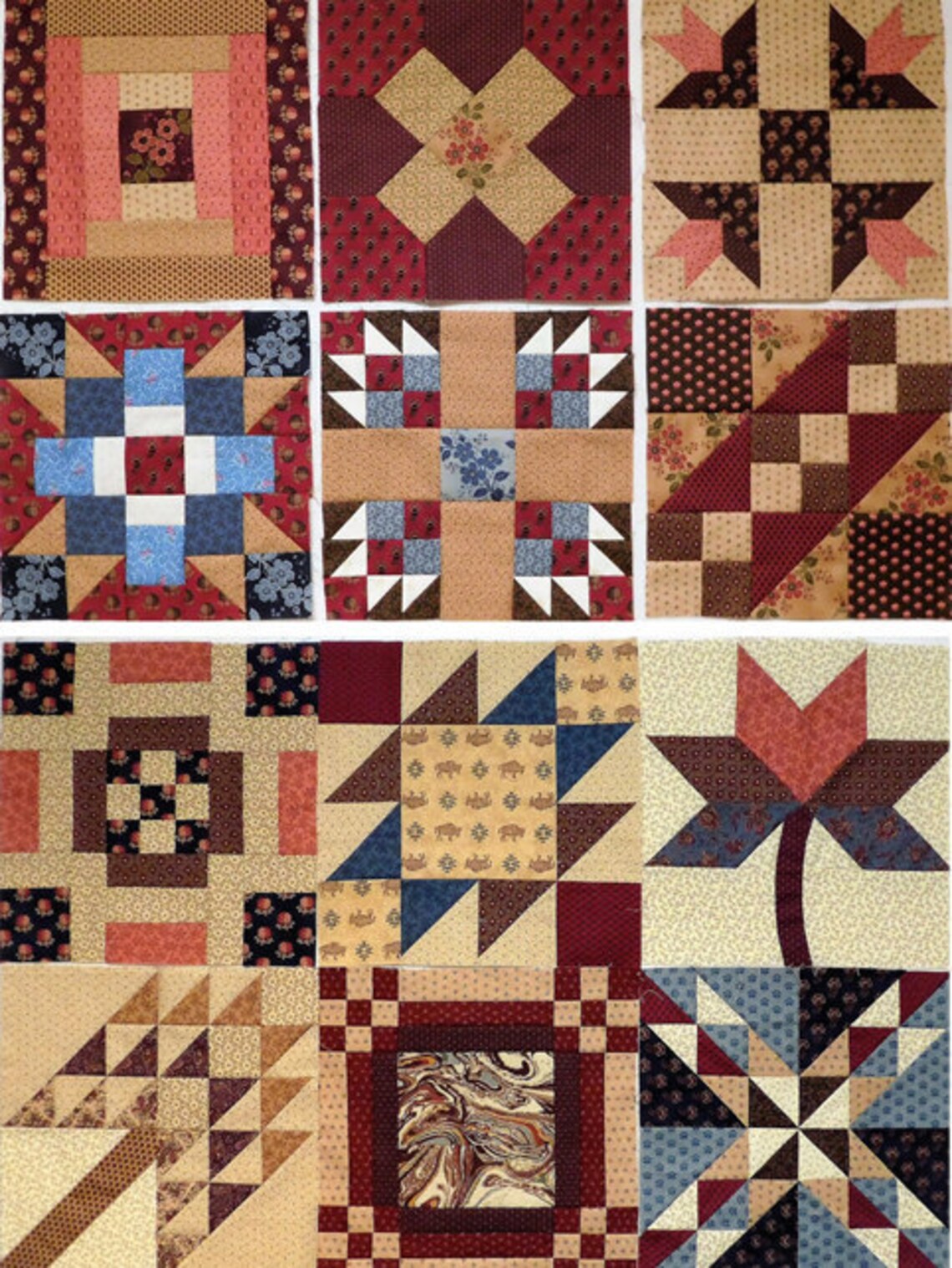 WESTERING WOMEN Historic Quilt Pattern PDF Block of the Month Sampler ...