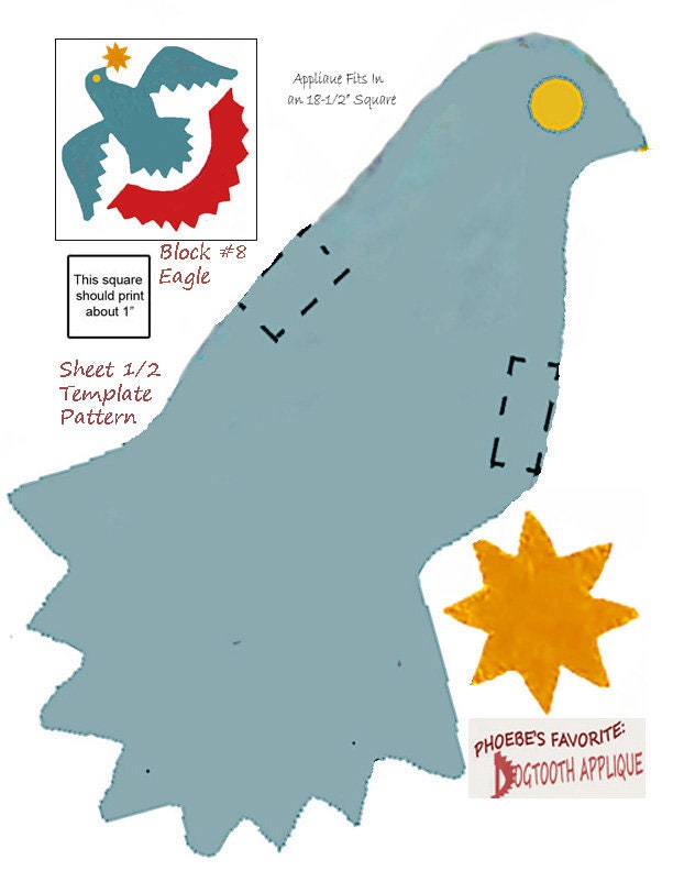 9 Traditional Applique Blocks in a Sampler Quilt Using the Dogtooth ...