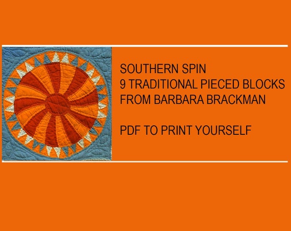 Southern Spin Sampler: Nine Traditional Southern Wheel Quilt | Etsy