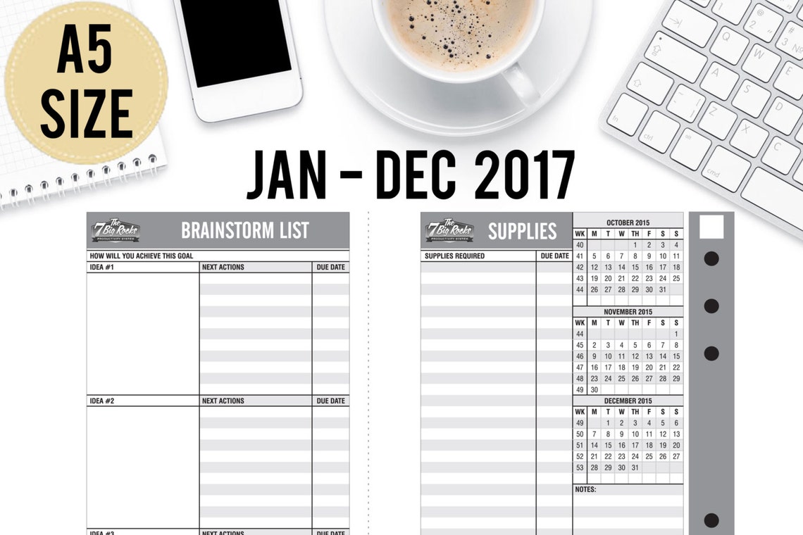 Project-planner-a5-size-printable-project-tracker-action-plann - Etsy