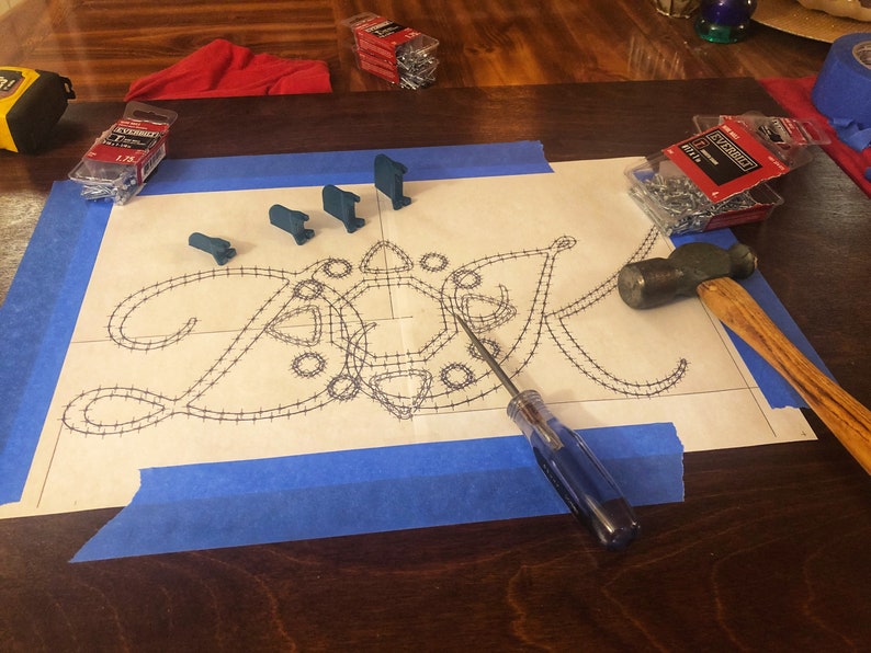 Magnetic String Art Nail Guide Set - Etsy