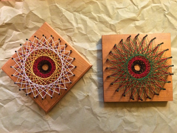 Items similar to Geometric Pattern String Art on Etsy