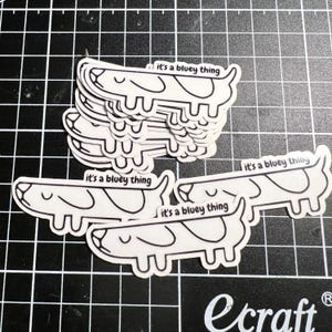 Bluey Hidden Long Dog Sticker, Transparent Background - Etsy
