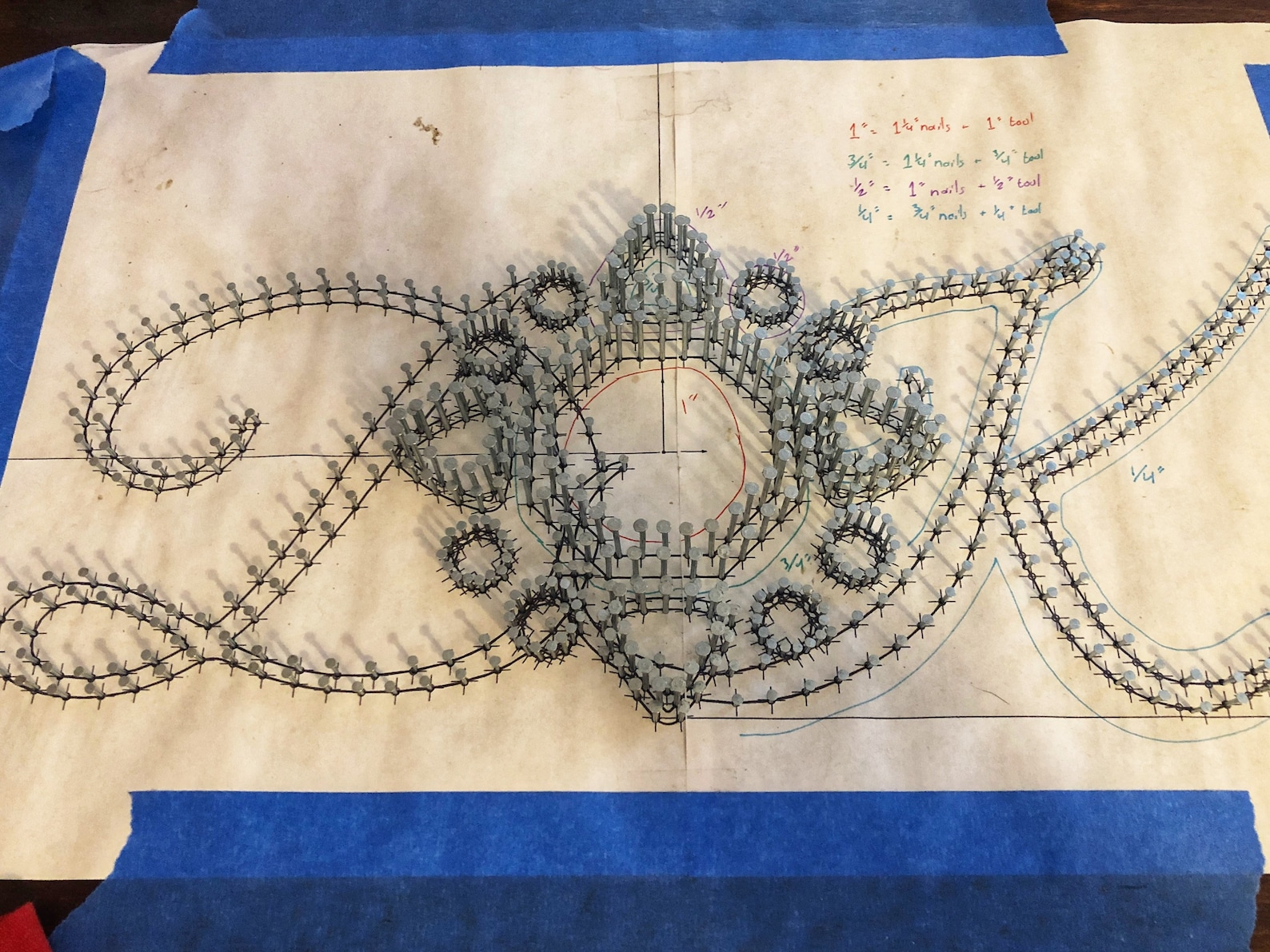 Magnetic String Art Nail Guide Set - Etsy