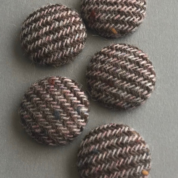 Tweed Buttons - Etsy