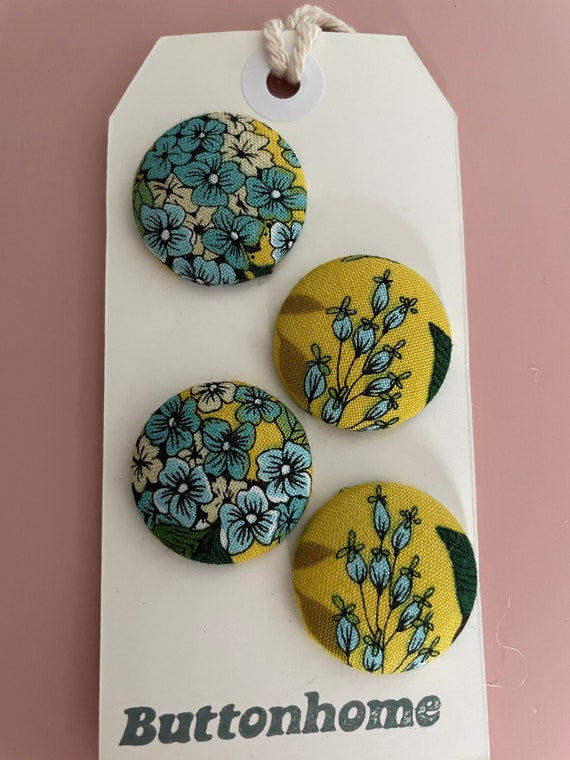 Handmade Fabric Buttons - Etsy