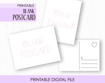 Printable postcard | Etsy