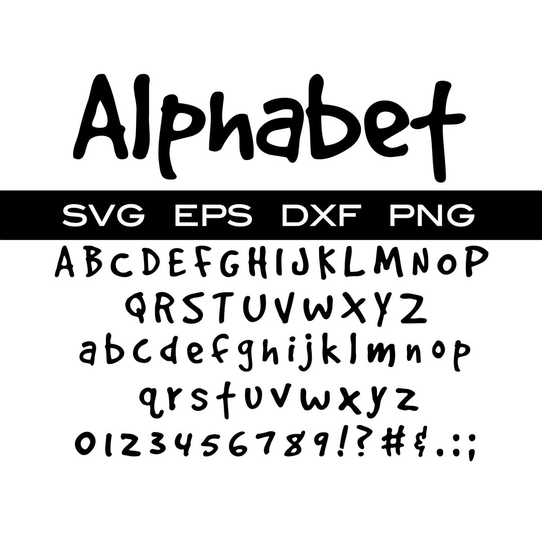 Alfabeto SVG font SVG Font Svg Lettere Svg Silhouette svg - Etsy Italia